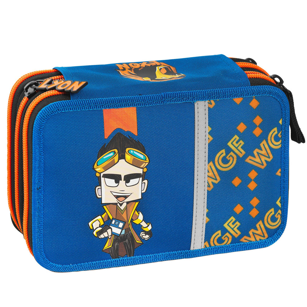 Astuccio 3 Zip Lyon Gamer Corredo Giotto Panini 2024