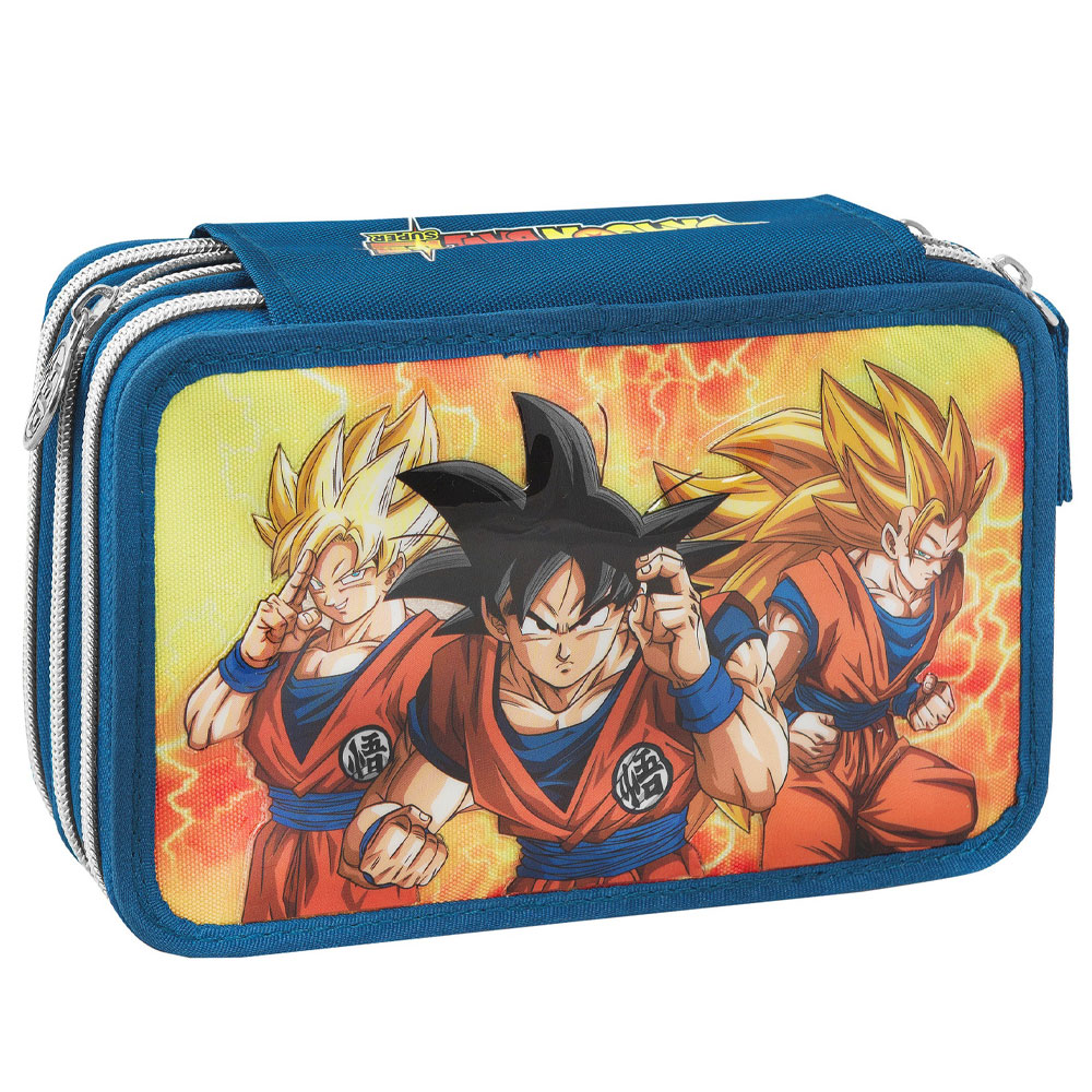 Astuccio Scuola 3 Zip Dragonball Corredo Giotto Panini 2024